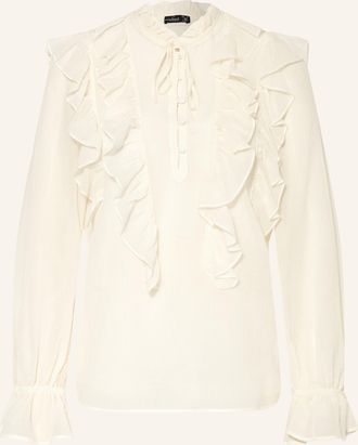 van Laack Van Laack Blusenshirt Vl-Loriel-Lv Mit R&uuml;schen weiss