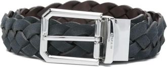 Etro Homme, Accessoires, Bleu, Taille: 95 CM Braided Buckle Belt