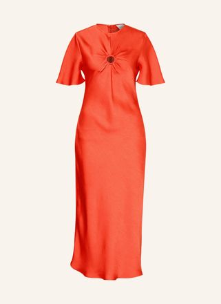 Claudie Pierlot Claudie Pierlot Satinkleid Mit Cut-Out orange