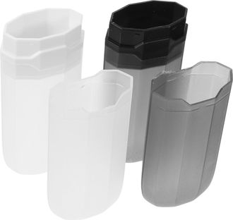 Lurrose 2 Stück Tragbare Zahnbürstenbox aus Robustem PP mit Wasserdichtem Verschluss Kompakt und Abnehmbar als Reiseetui für Zahnbürsten und Zahnpasta Praktis