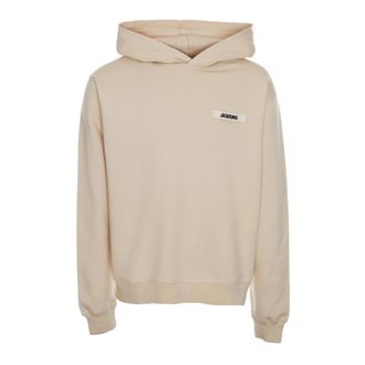 Jacquemus Homme, Sweatshirts et sweats &agrave; capuche, Beige, Taille: L Gros Grain Sweat &agrave; capuche