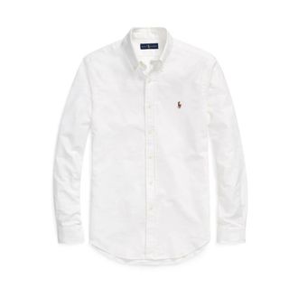 Ralph Lauren Homme, Chemises, Blanc, Taille: XL Chemise Oxford Coupe Slim