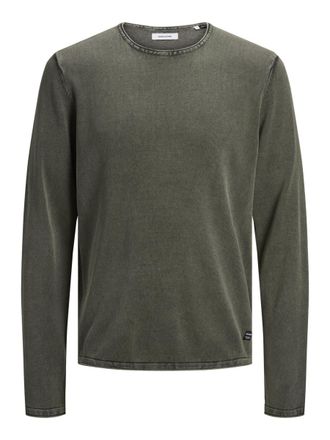 Jack & Jones Herren Jjeleo Knit Crew Neck Noos Strickware Rundhals, Dusty Olive, XXL EU