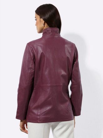 Mainpol Winterjacke Lammnappa-Lederjacke Langarm