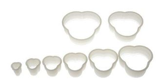 Silikomart Silikomart 72.310.87.0069 NYLON CUTTER 10 REGULAR CLOVER - FROM ø 2.9 CM TO ø 12.4 CM