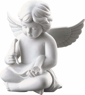 Rosenthal Engel m.Schriftrolle Weiss Matt 9999 cm