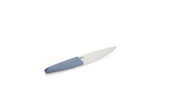 Woll Cutting Edge Kochmesser kompakt 16 cm - Universelles K&uuml;chenmesser aus deutschem Edelstahl DIN 1.4116 - ergonomischer Griff blau - Scharfes Kochmesser 