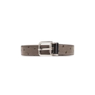Dolce & Gabbana Femme, Accessoires, Gris, Taille: 100 CM Leather Belt