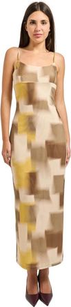 A|X Armani Exchange Langes Stretch-Mesh-Kleid - - Dresses - Damen - Mehrfarbig - M