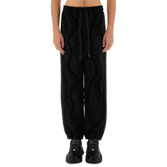 Versace Jeans Couture Straight Pantalons - Homme - Pantalons - Noir - Taille: S