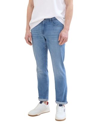 Tom Tailor Herren Josh Regular Slim Jeans mit Stretch, light stone wash denim, 30/34