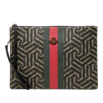 Gucci Pochette Pre-owned en toile - Femme - Pre-owned - Beige - Taille: ONE Size