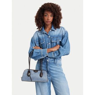 Calvin Klein Handtasche Calvin Klein Emblem Trio Denim Shoulder Bag LV04F3830G Blau