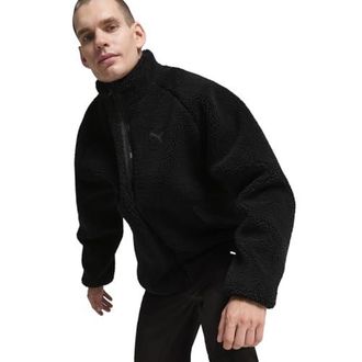 Puma Veste r&eacute;versible en Sherpa Homme L Black