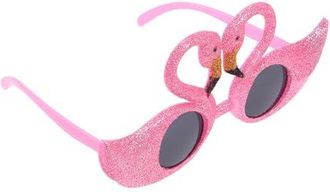 Kesyoo Lunettes de soleil en plastique pour f&ecirc;tes hawa&iuml;ennes, taille unisexe, filles, motif oiseau tropical dor&eacute;, pour plage, photocall et carnaval