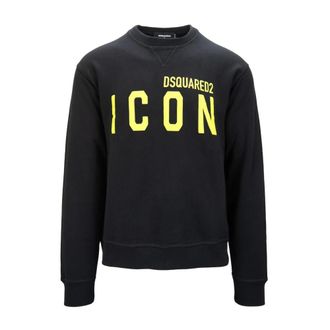Dsquared2 Herren Pullover mit Icon Print - - Sweatshirts & Hoodies - Herren - Schwarzk - M