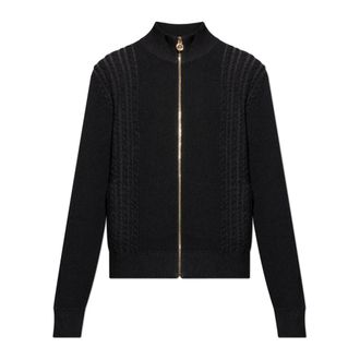 Versace Homme, Pulls, Noir, Taille: 2XL Gilet à col montant