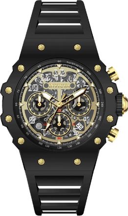Invicta Racing 69650 Herrenuhr - Quarzwerk - Acryl mit goldenem Zifferblatt - 43 mm