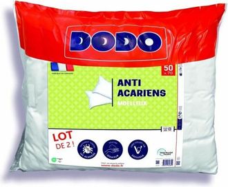 Dodo Set mit 2 Anti-Milben-Kissen 50 x 70 cm 100 % Polyester DODO