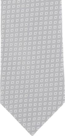 Barba Geometric Pattern Necktie - Gray