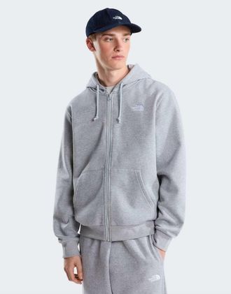 The North Face M Evolution Simple Dome Regular Full-Zip in tnf hellgrau meliert