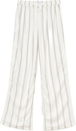 Tommy Hilfiger Women Viscose Pant UW0UW05612 Orange (Thin Stripes Ivory) M