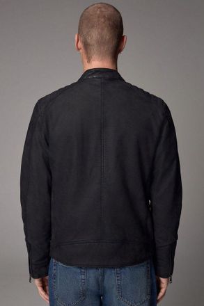 Next Lederimitatjacke Bikerjacke aus Velourskunstleder (1-St)