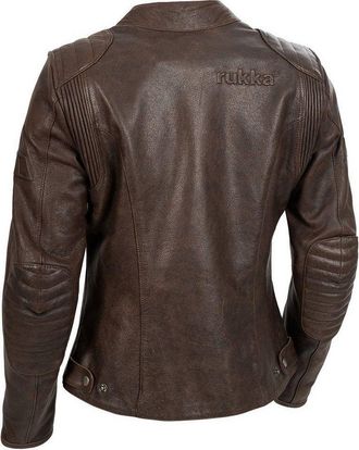 Rukka Motorradjacke Mehan Damen Motorrad Lederjacke protektoren abriebfest rei&szlig;verschluss