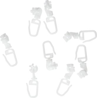 Gardinia Drehgleiter für 4 mm Laufkanal, Weiß, 20 Stück