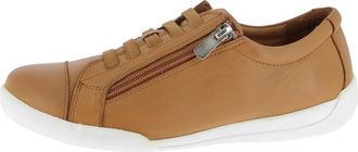Andrea Conti Damen Low Top Sneaker, Brandy, 36 EU