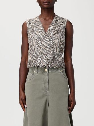 Brunello Cucinelli Gilet Femme couleur Marron
