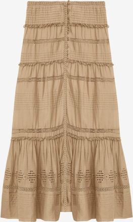 Isabel Marant Jupe Dusta - Femme - Clair Kaki - Taille 34 - Marant &Eacute;toile