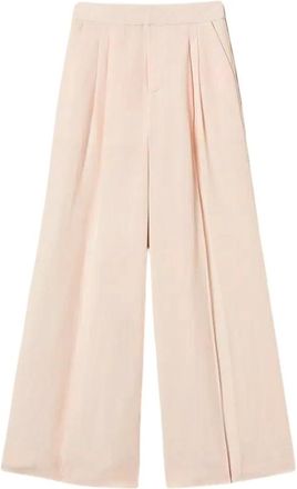 Twinset Femme, Pantalons, Rose, Taille: 38 FR Wide Pantalons