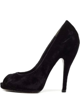 Gucci escarpins à fini velours 120 mm - Noir