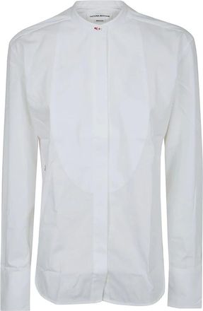 Victoria Beckham Femme, Blouses et Chemises, Blanc, Taille: 34 FR Chemise &agrave; D&eacute;tails de Bavoir Double