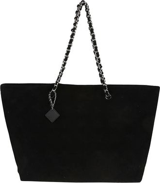 Tory Burch Tory Burch Hobo Bags - Textured Black Shoulder Bag With Chain Strap - Gr. unisize - in Schwarz - für Damen