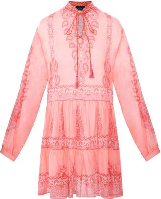 Etro Minikleid mit Paisley-Print - Rot
