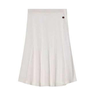 Busnel Femme, Jupes, Beige, Taille: 42 FR Della Knitted Midi Skirt