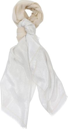 PESERICO Femme, Accessoires, Jaune, Taille: ONE Size &Eacute;charpe &agrave; Franges M&eacute;tallis&eacute;e