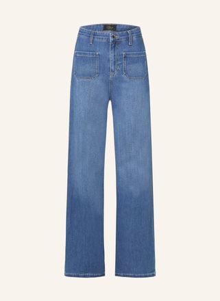 s.Oliver Black Label S.Oliver Black Label Bootcut-Hose In Jeansoptik blau