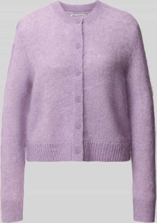 Marc O'Polo Denim Strickjacke aus Mohair mit Label-Detail