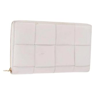 Bottega Veneta Portefeuille Long Pre-owned - Femme - Pre-owned - Blanc - Taille: ONE Size
