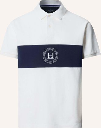Hackett Poloshirt Heritage H Panel weiss