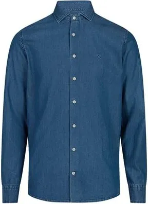 Hackett Chemise denim en coton m&eacute;lang&eacute;
