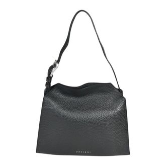 Orciani Femme, Sacs, Noir, Taille: ONE Size Sac bandouli&egrave;re en cuir grain&eacute;