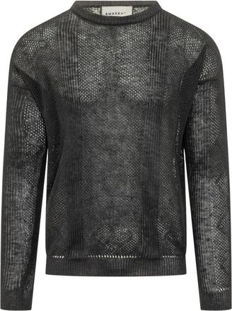 Amaranto Amar&aacute;nto, Homme, Pulls, Noir, Taille: L Tricot &agrave; col rond