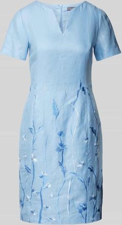 White Label Knielanges Kleid mit V-Ausschnitt