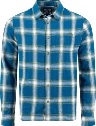 Weird Fish Broxton Hemd f&uuml;r Herren, Lang&auml;rmlig (Blau)