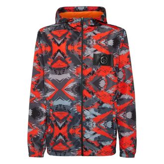 Plein Sport Homme, Vestes, Multicolore, Taille: S Nylon Windbreaker Camouflage