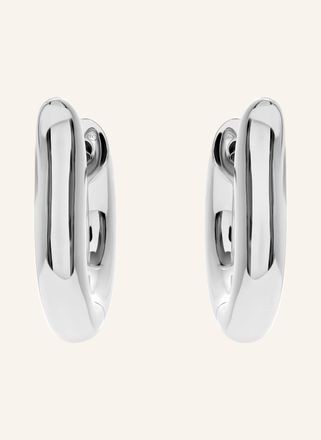 Tamara Comolli Tamara Comolli Ohrstecker Signature Ohrstecker Hoop Small 18k Wei&szlig;gold silber